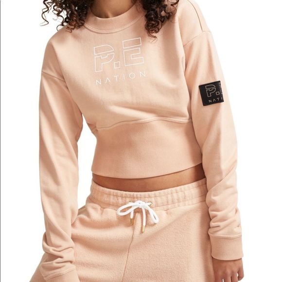 P.E Nation | Tops | Nwt Penationsprint Shot Sweatersweatshirt | Poshmark